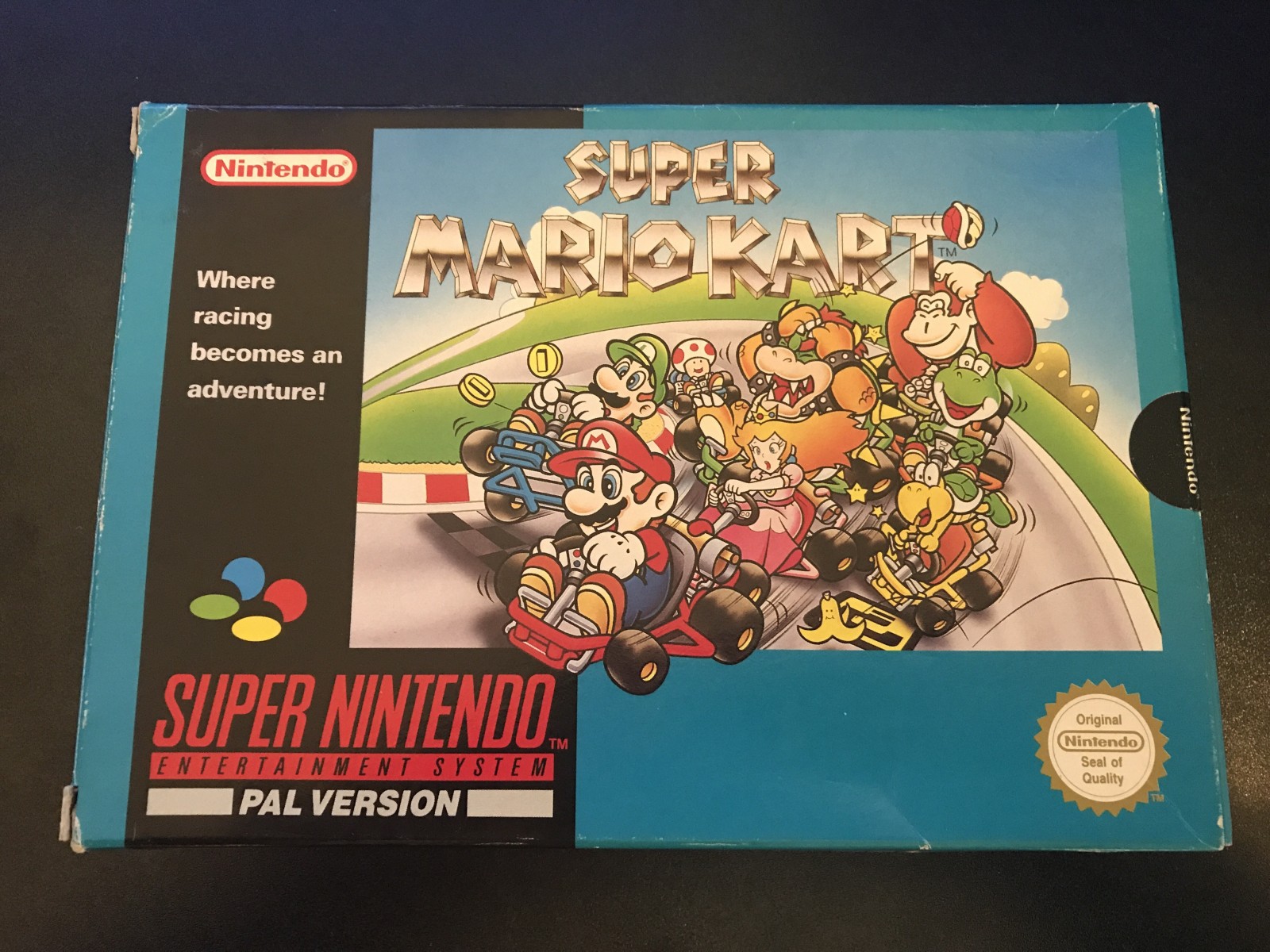 Super Nintendo SNES Super nintendo snes game super mario kart boxed and complete
